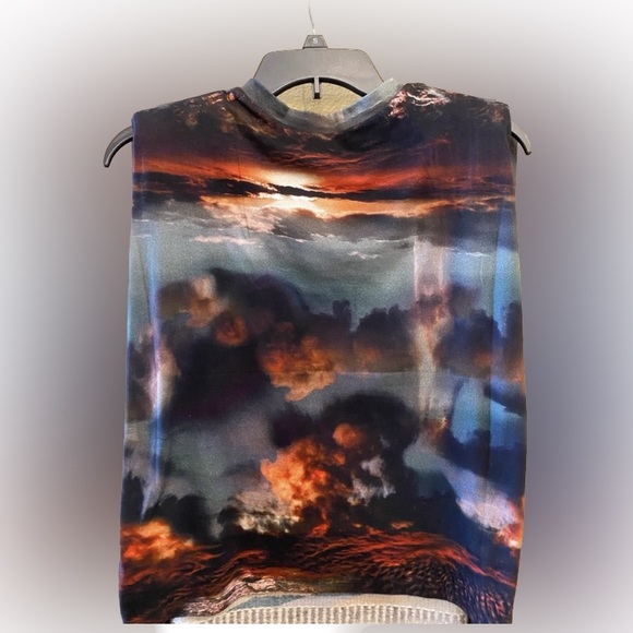 All Saints | Tops | All Saints Stunning Tank Top Of Mountain Scape With ...